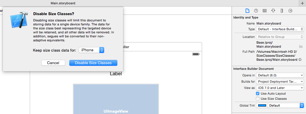Enabling Size Classes in Xcode - DevFright